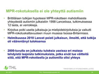 Tuhkarokko ja mpr-rokotukset 2017 | PDF