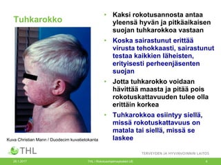 Tuhkarokko ja mpr-rokotukset 2017 | PDF