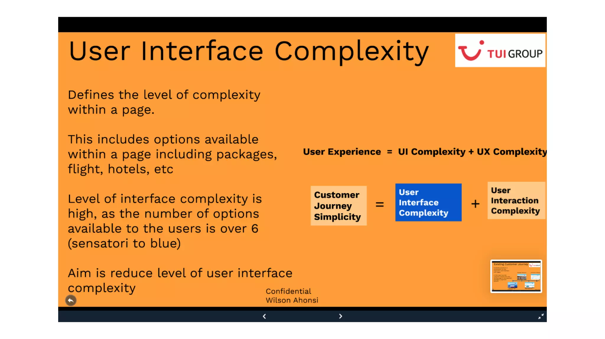 TUI Digital Customer Journey Improvement Presentation For Management | PDF