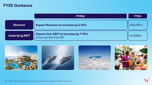 TUI Group investor Presentation 2025 January | PPT