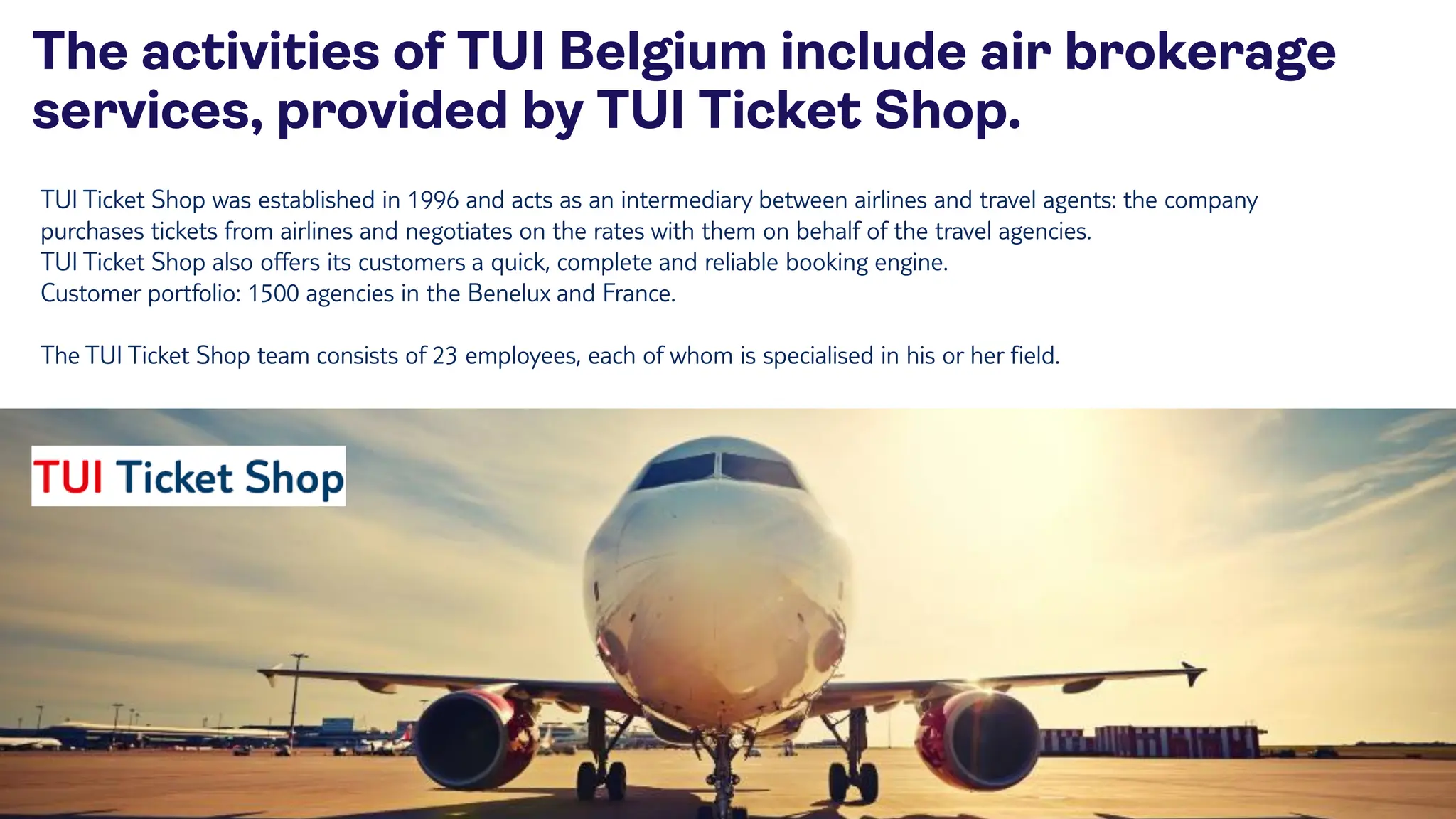 TUI Presentation on Company 2022 performance for belgium | PDF