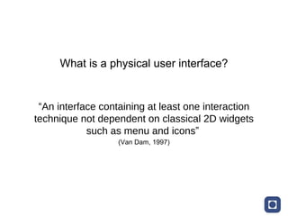Tangible User Interface Showcase | PPT