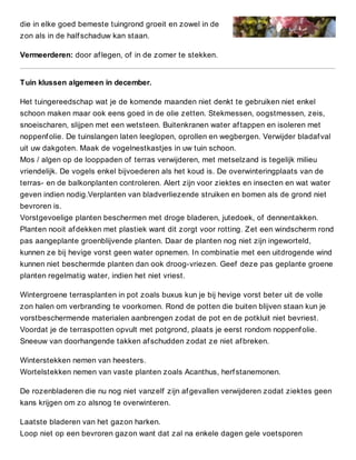 Tuinkalender december | PDF