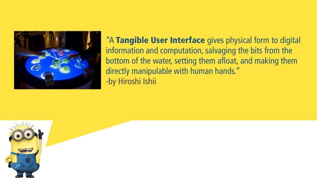 Tangible User Interface Research Investigation And Exploration Ppt