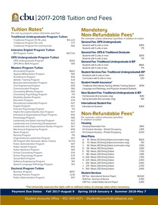 Tuition and fees for academic year 2017 2018 | PDF