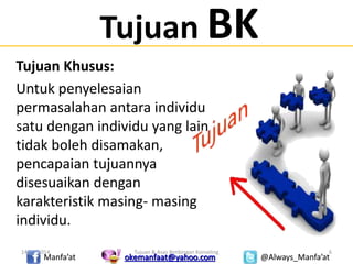 Tujuan dan asas bk | PPSX