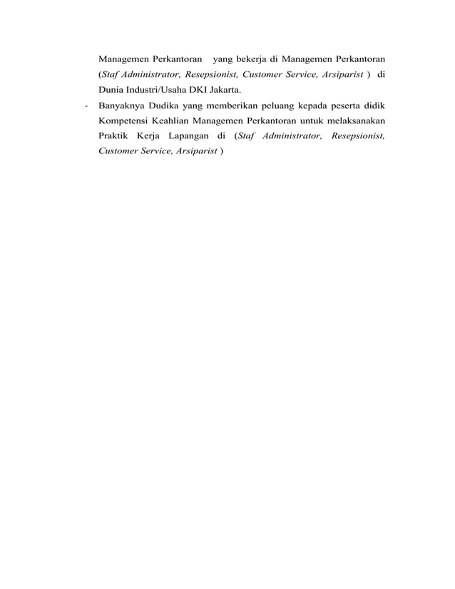 TUJUAN PROGRAM KEAHLIAN MANAGEMEN PERKANTORAN DAN ALASANNNYA.docx