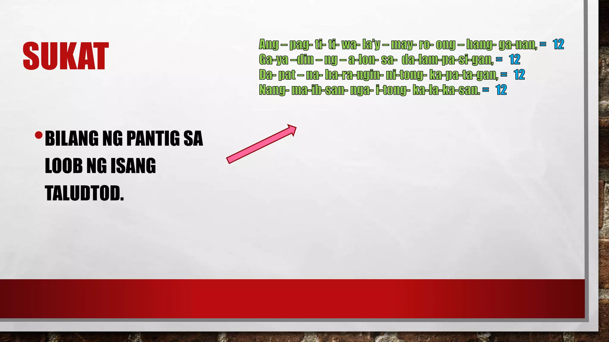 Elemento ng Tula | PPTX