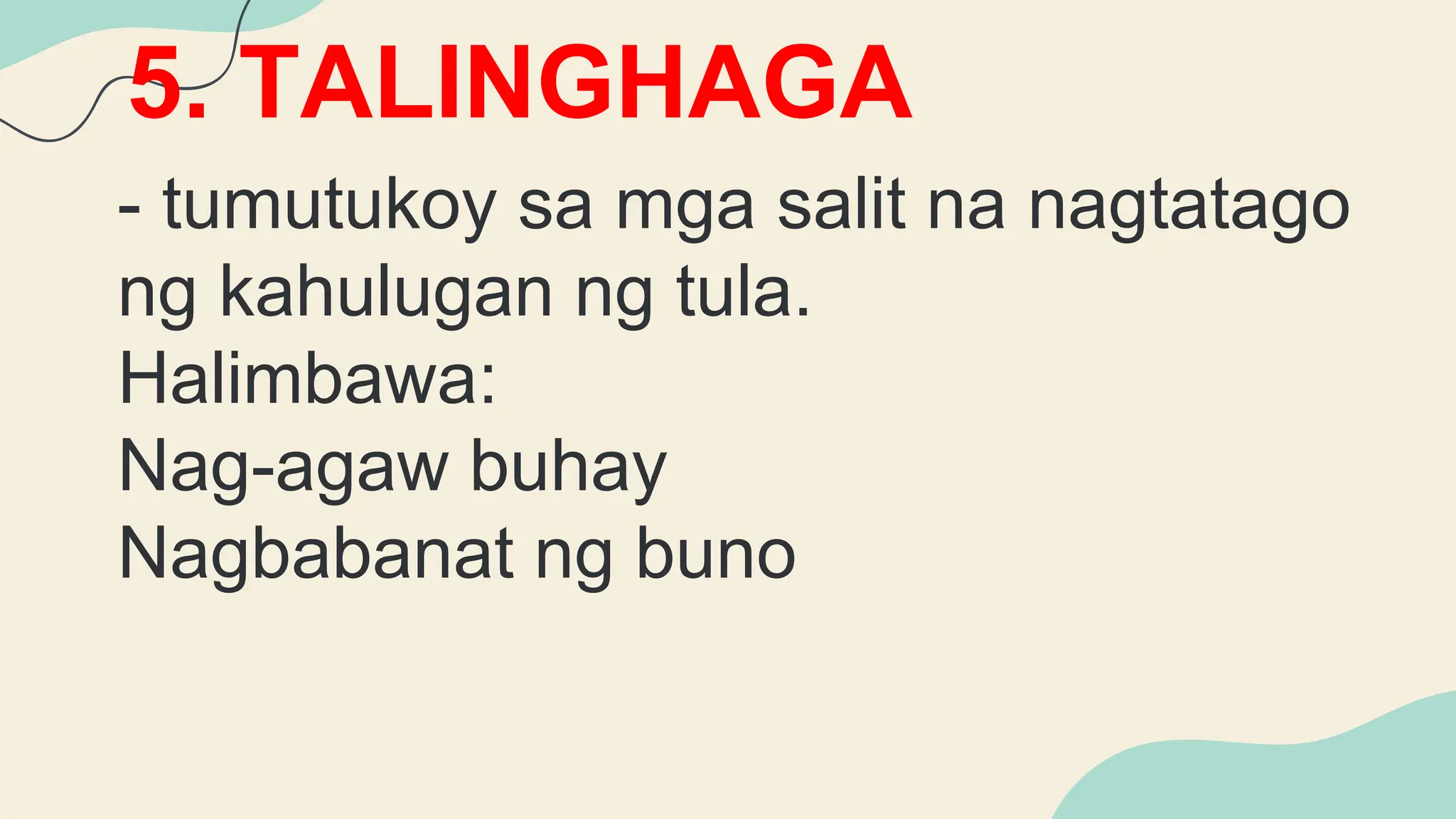 TULA- Filipino 7- MeLC based............. | PPTX