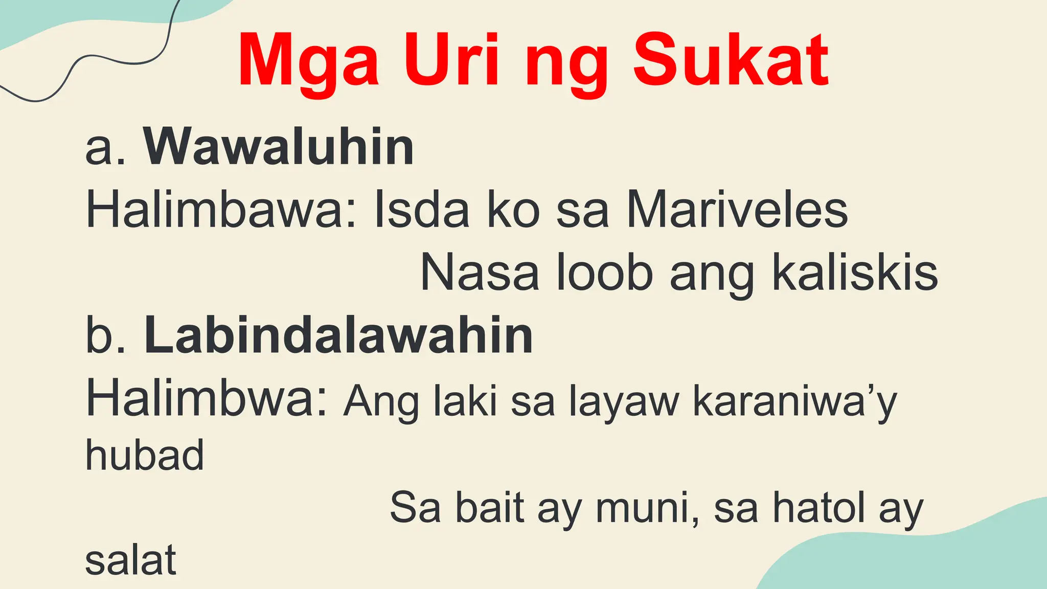 TULA- Filipino 7- MeLC based............. | PPTX