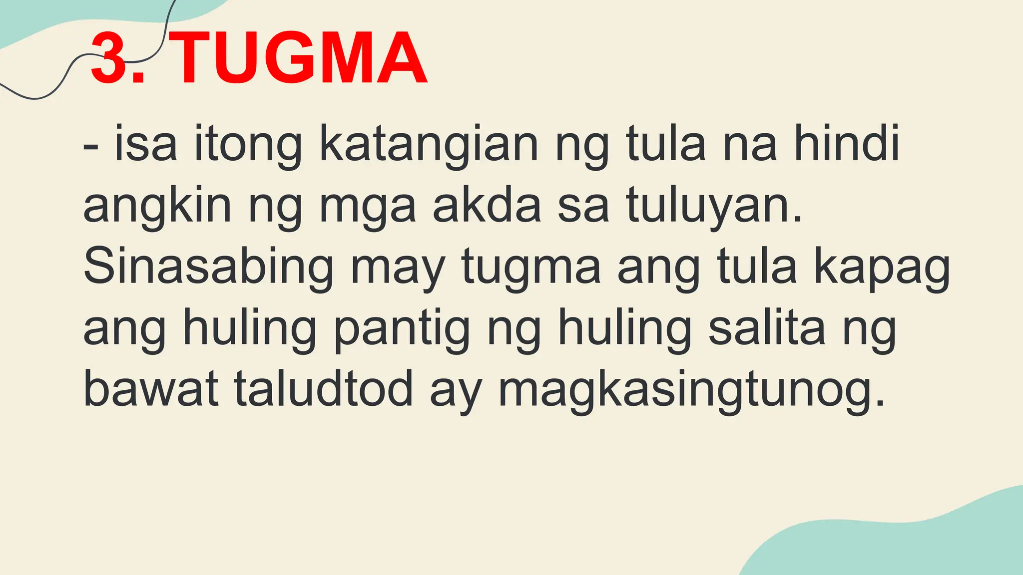 TULA- Filipino 7- MeLC based............. | PPTX