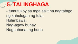 TULA- Filipino 7- MeLC based............. | PPTX