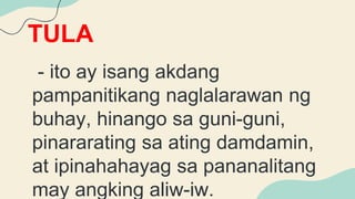 TULA- Filipino 7- MeLC based............. | PPTX