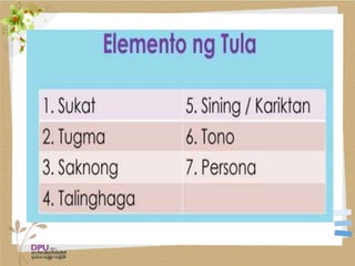 TULA-QUARTER2-FILIPINO 10-POWERPOINT PRESENTATION | PPTX
