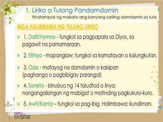 TULA-QUARTER2-FILIPINO 10-POWERPOINT PRESENTATION | PPTX
