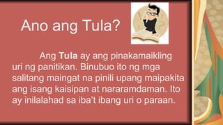 TULA ng mga Junior High School Filipinoppt | PPT