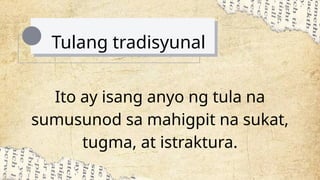ANO ANG TULA? (FILIPINO QUARTER 3 LESSON) PPT | PPTX