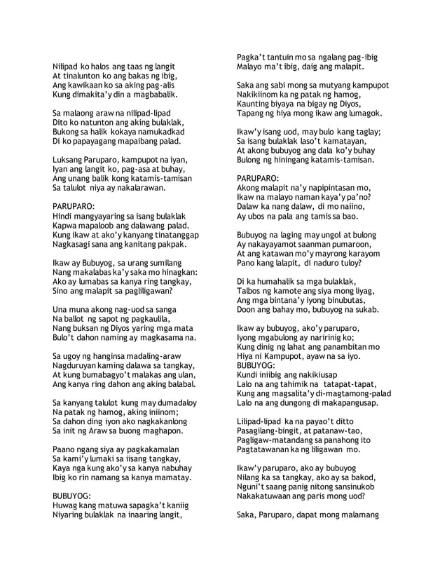 Tula bulaklak ng lahing kalinis linisan | DOCX