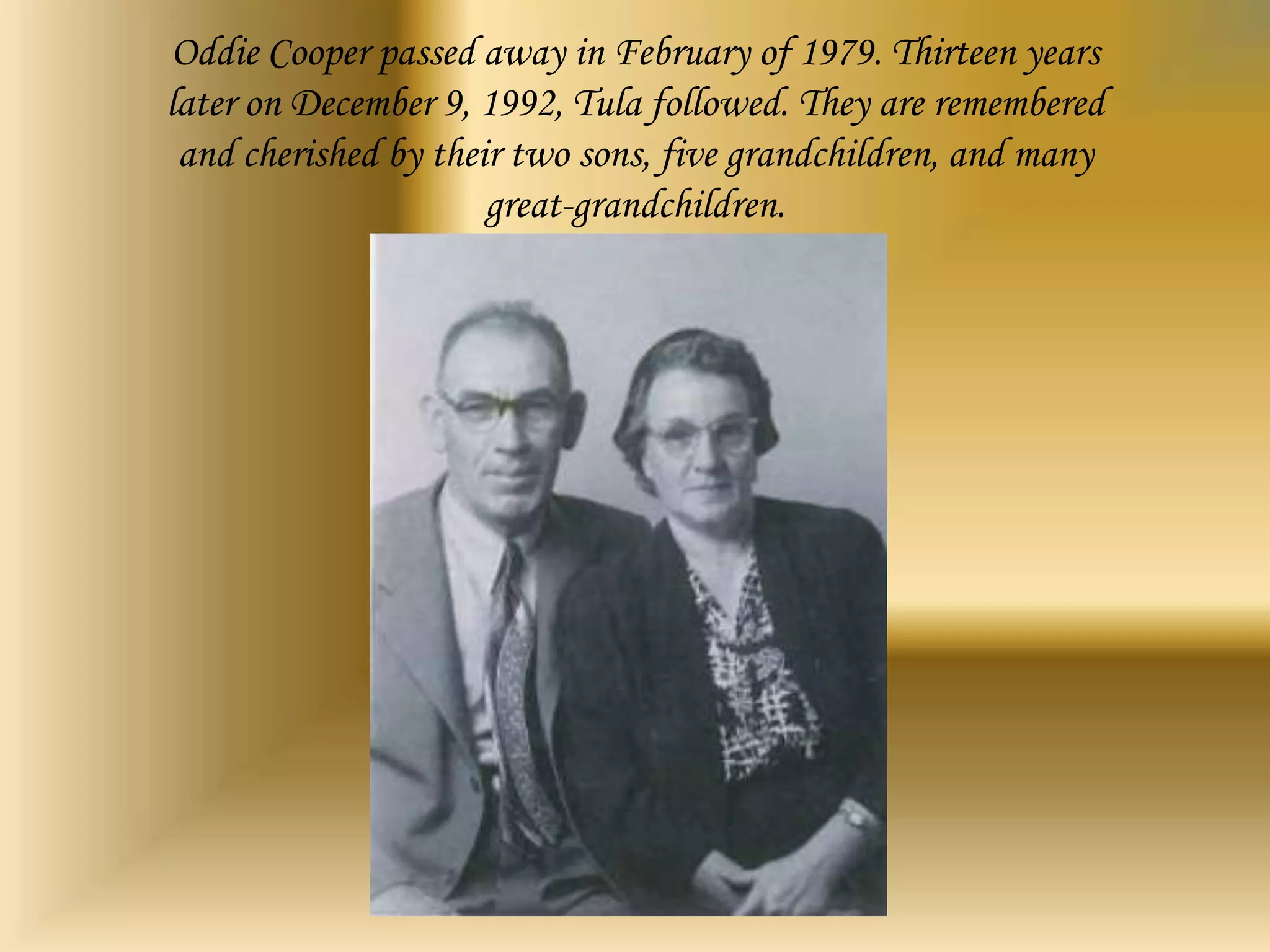 Tula Gilbert Cooper | PPT