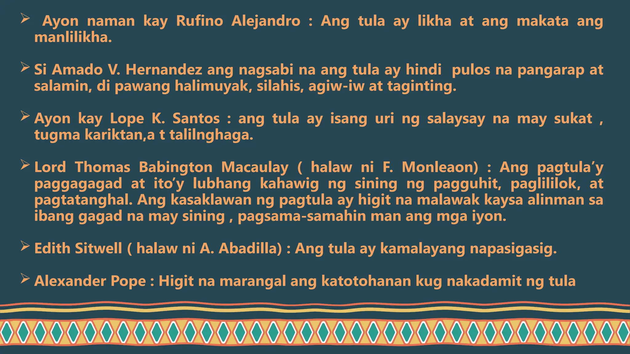 Kahulugan at mga katangian ng isang tula | PPTX