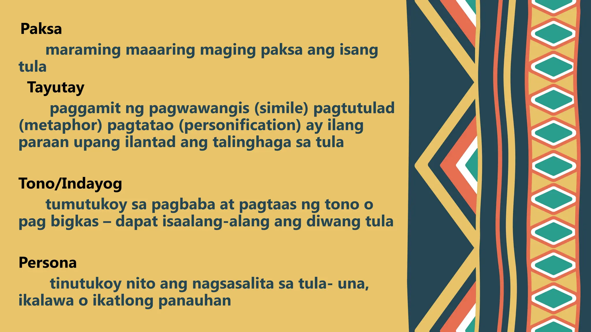 Kahulugan at mga katangian ng isang tula | PPTX