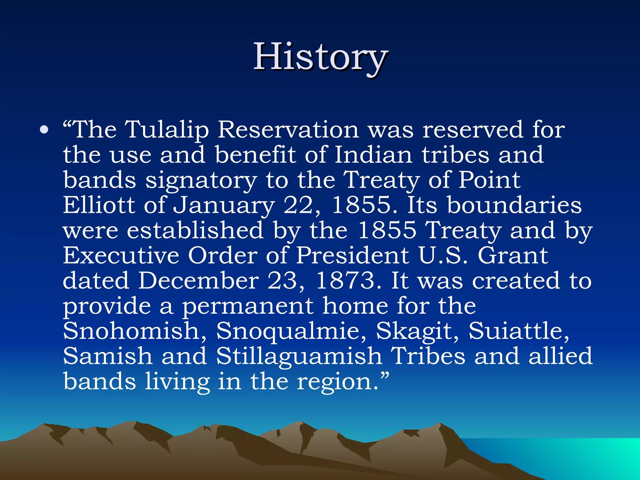 Tulalip Tribes Spring 2009 | PPT