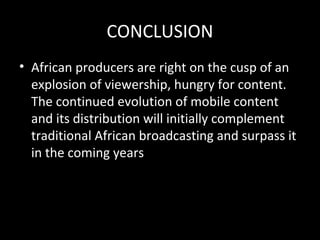 Mobile video content in sub-Saharan Africa | PPT