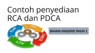 CONTOH PENYEDIAAN RCA DAN PDCA BAHASA INGGERIS TAHUN 1 .pptx