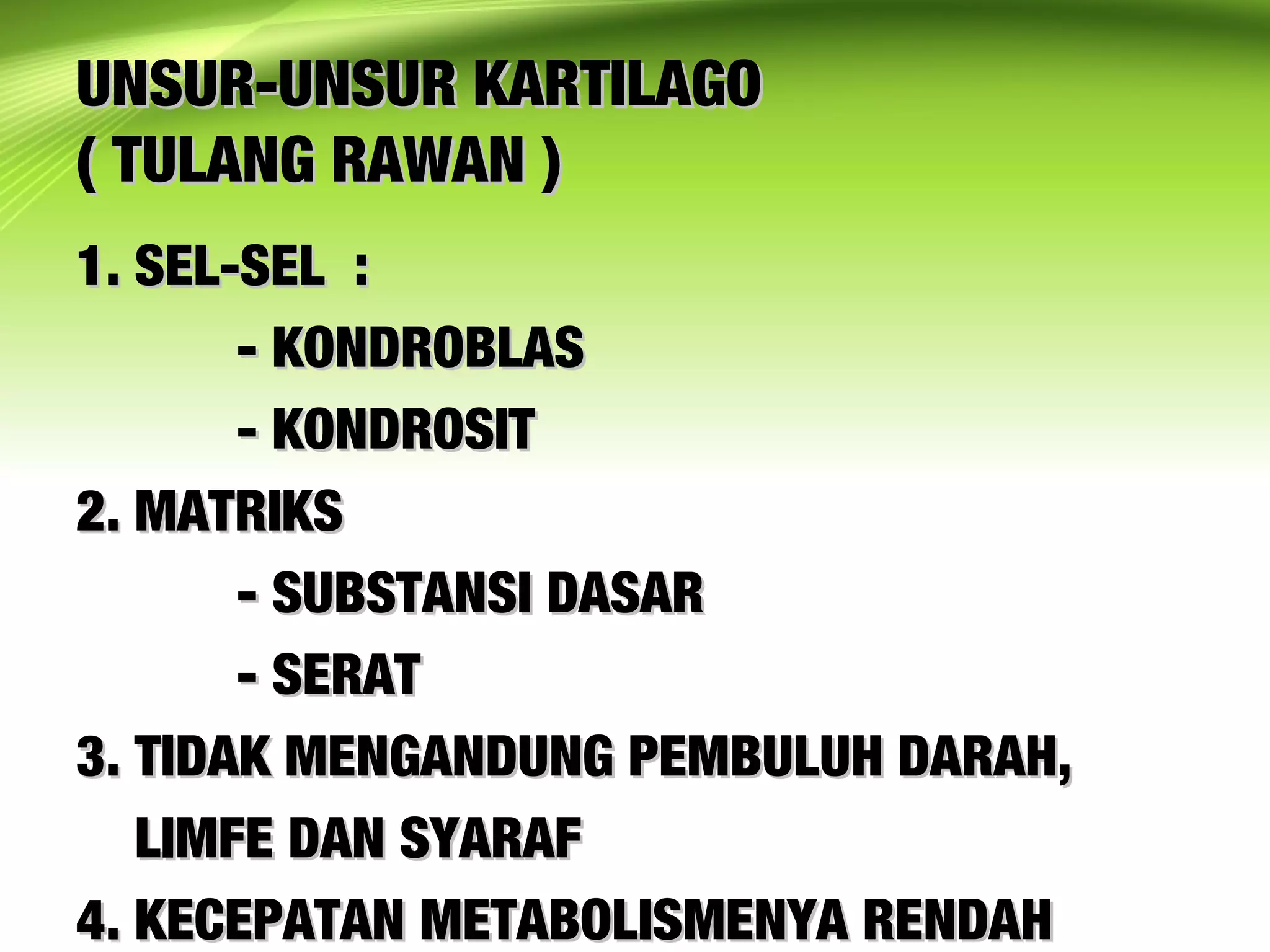 Tulang rawan power point baru | PPT