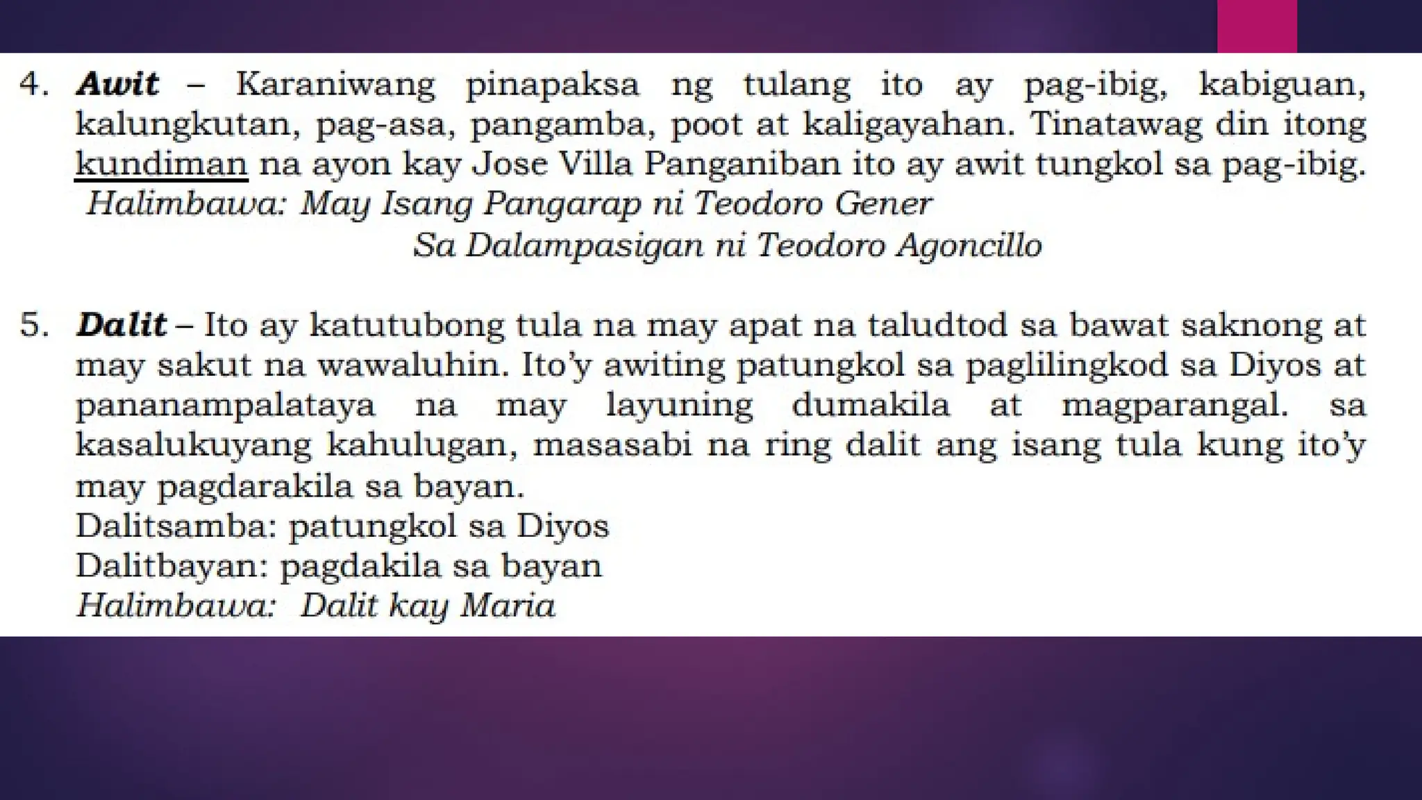 Tula sa Grade 10 Week 5 Quarter 2, Tula sa FIlipino.pptx