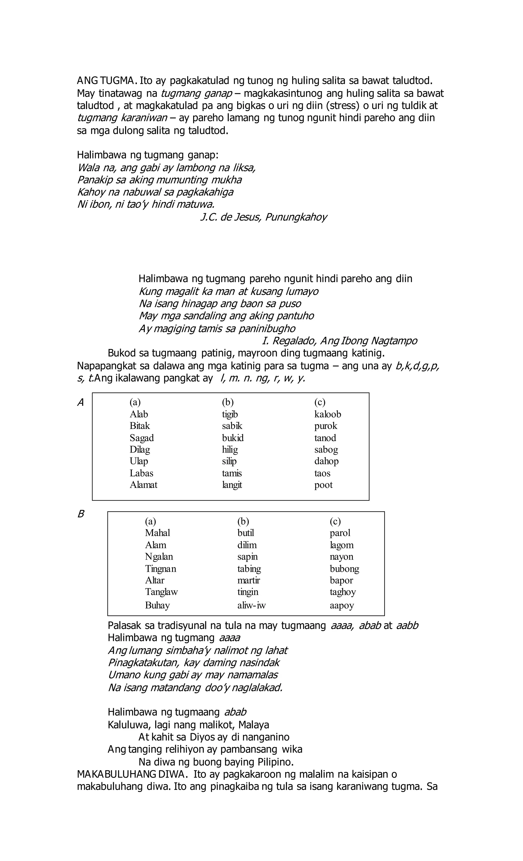 Tula updated Handout | DOCX