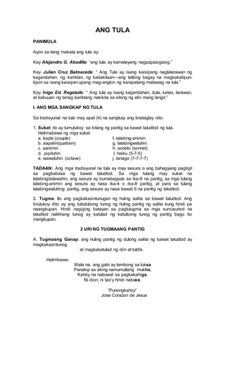 Tula updated Handout | DOCX