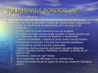 Tulburari De Personalitate | PPT
