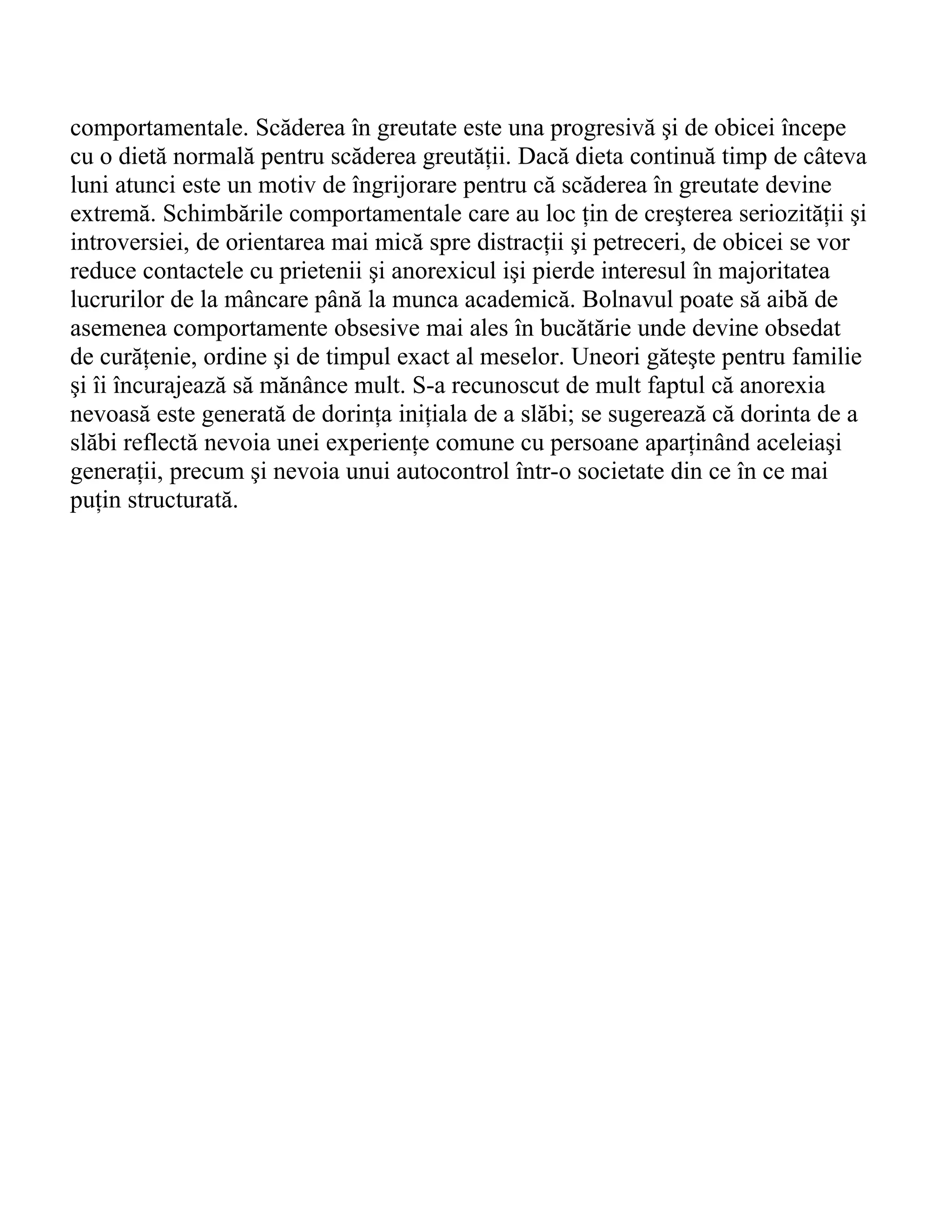 Tulburari de comportament alimentar | PDF