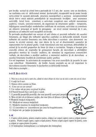 Tulburarile auzului fonematic la copilul deficient mintal | DOC