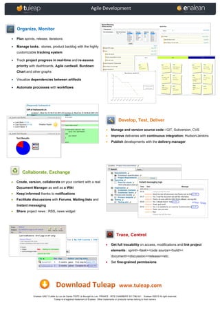 Using Tuleap for Agile Developments | PDF