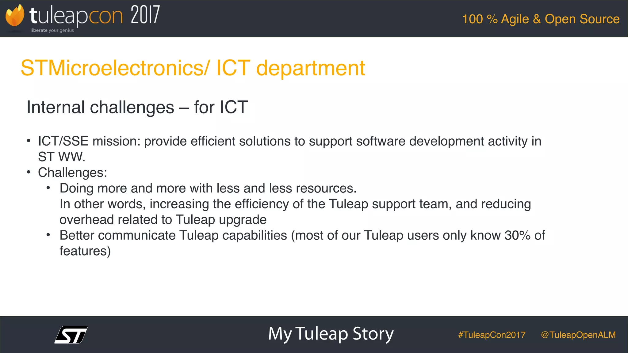 TuleapCon 2017-STMicroelectronics-Case-Study | PDF