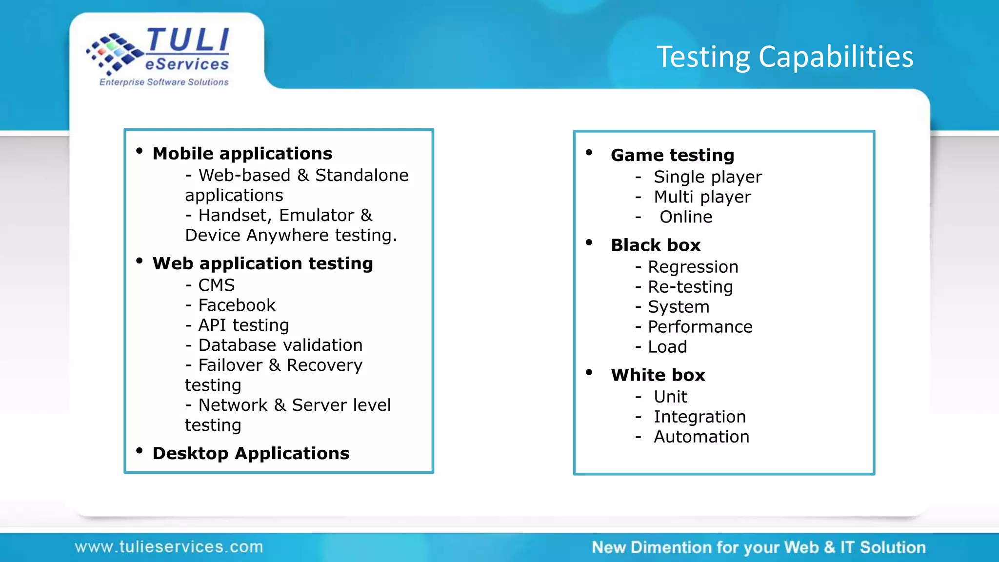 Tuli eServices_Magento portfolio | PPT
