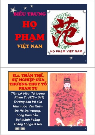 Tư Liệu Họ Phạm Việt Nam | PDF