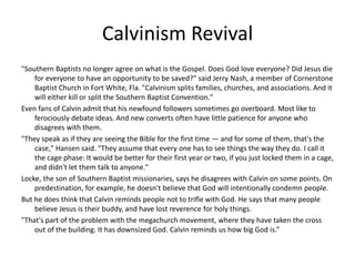 TULIP Calvinism Reviewed.ppt