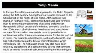 Tulip Mania 1632 to 1637 | PDF