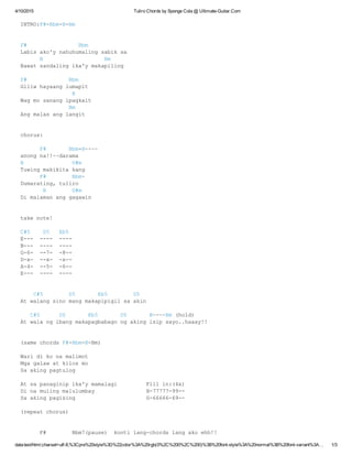 Tuliro Guitar Chords