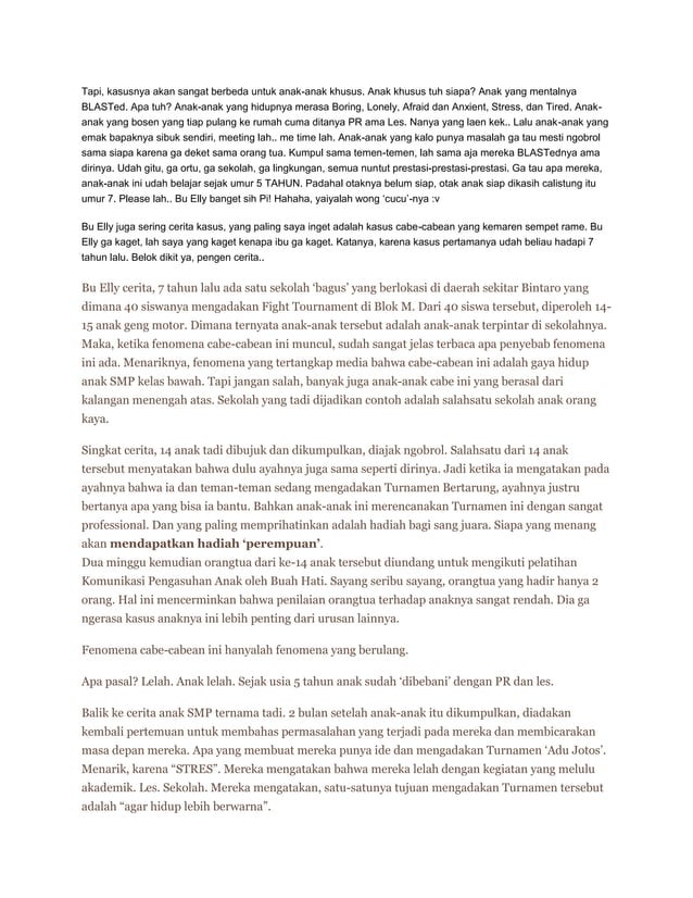 Tulisan mbak pipit ykbh | PDF