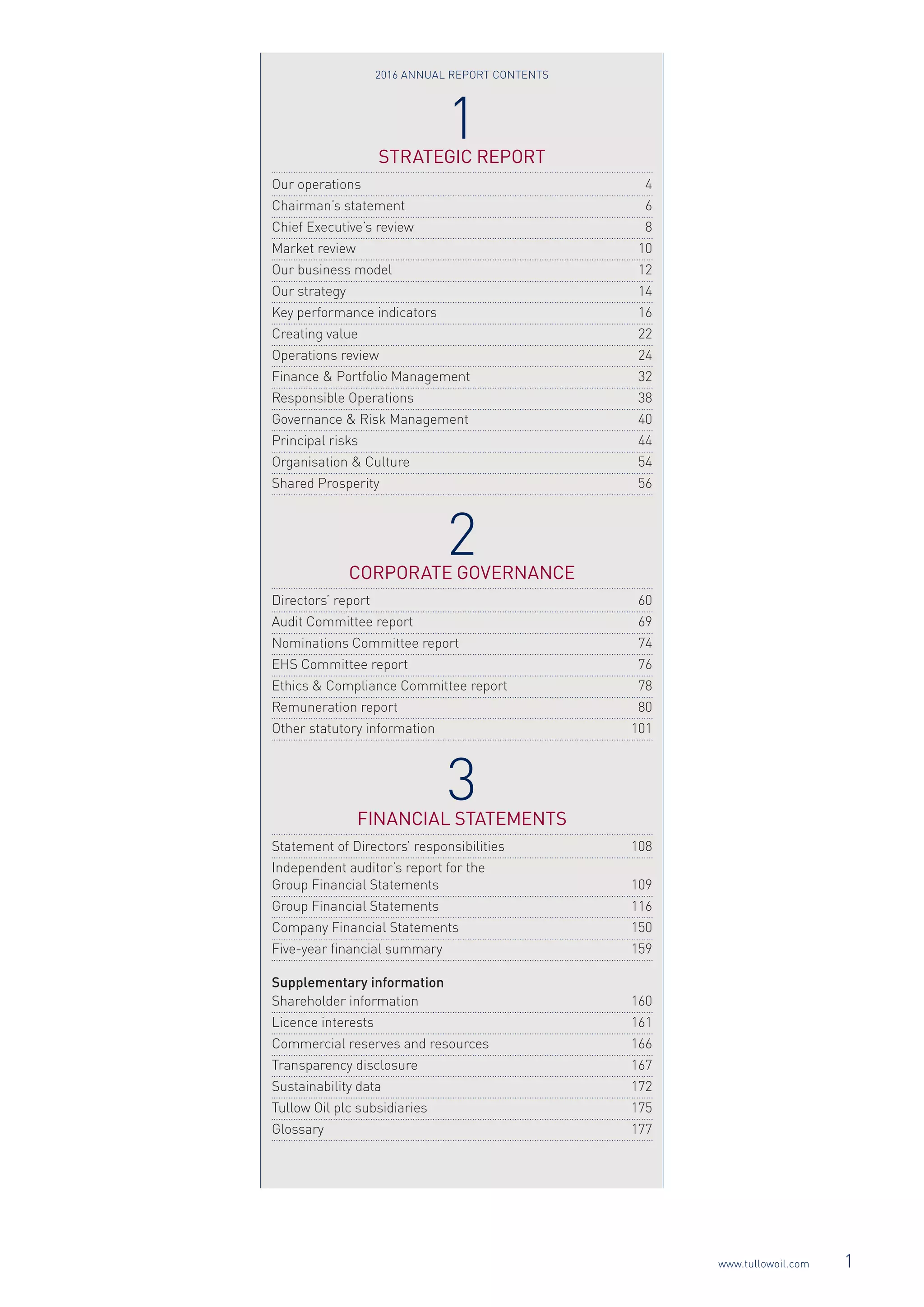 Tullow Oil Plc - 2016 Annual Report and Accounts | PDF