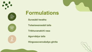 Tulsi drug ayurvedic medicine ocimum sativum | PPTX