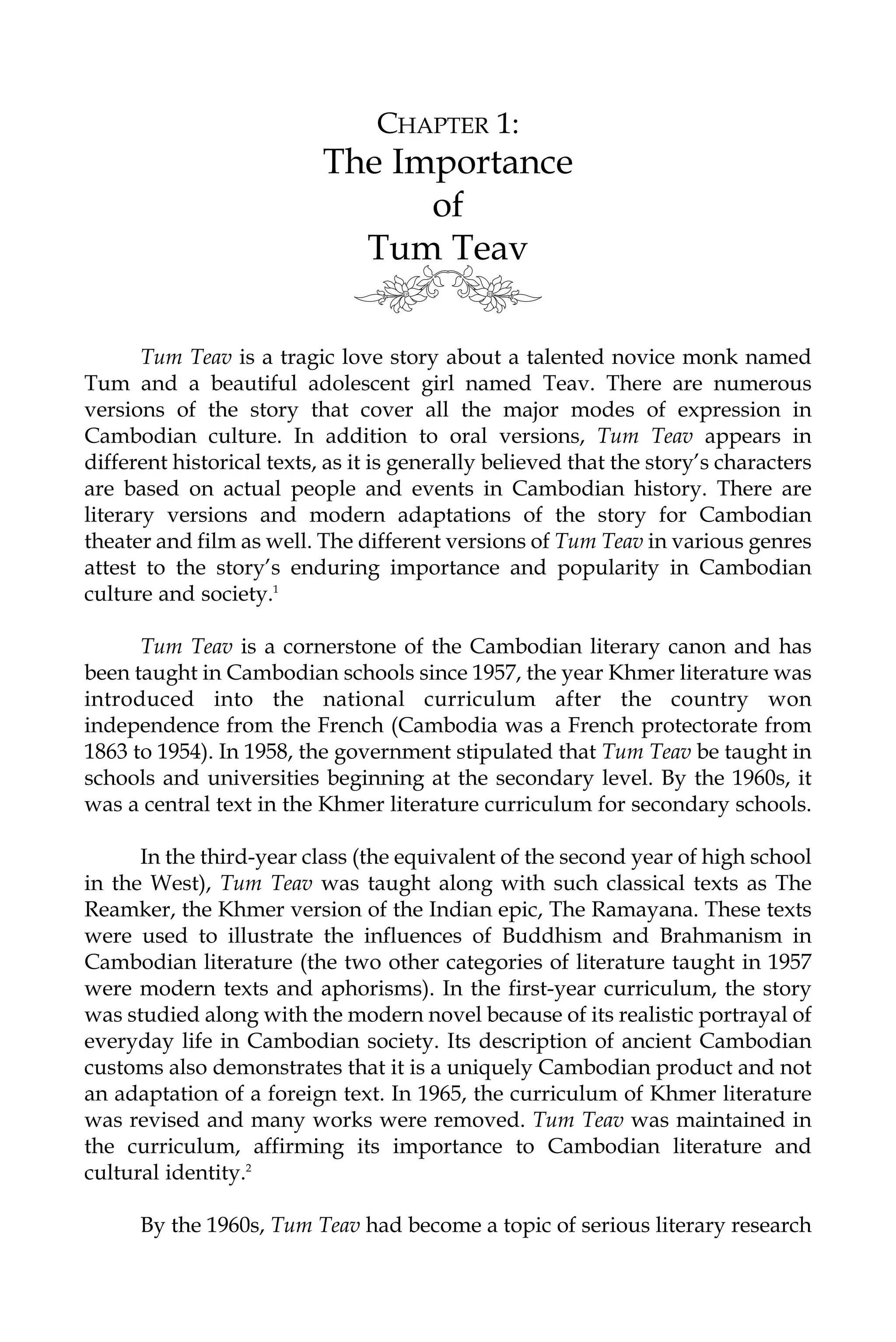 History of Tum teav | PDF