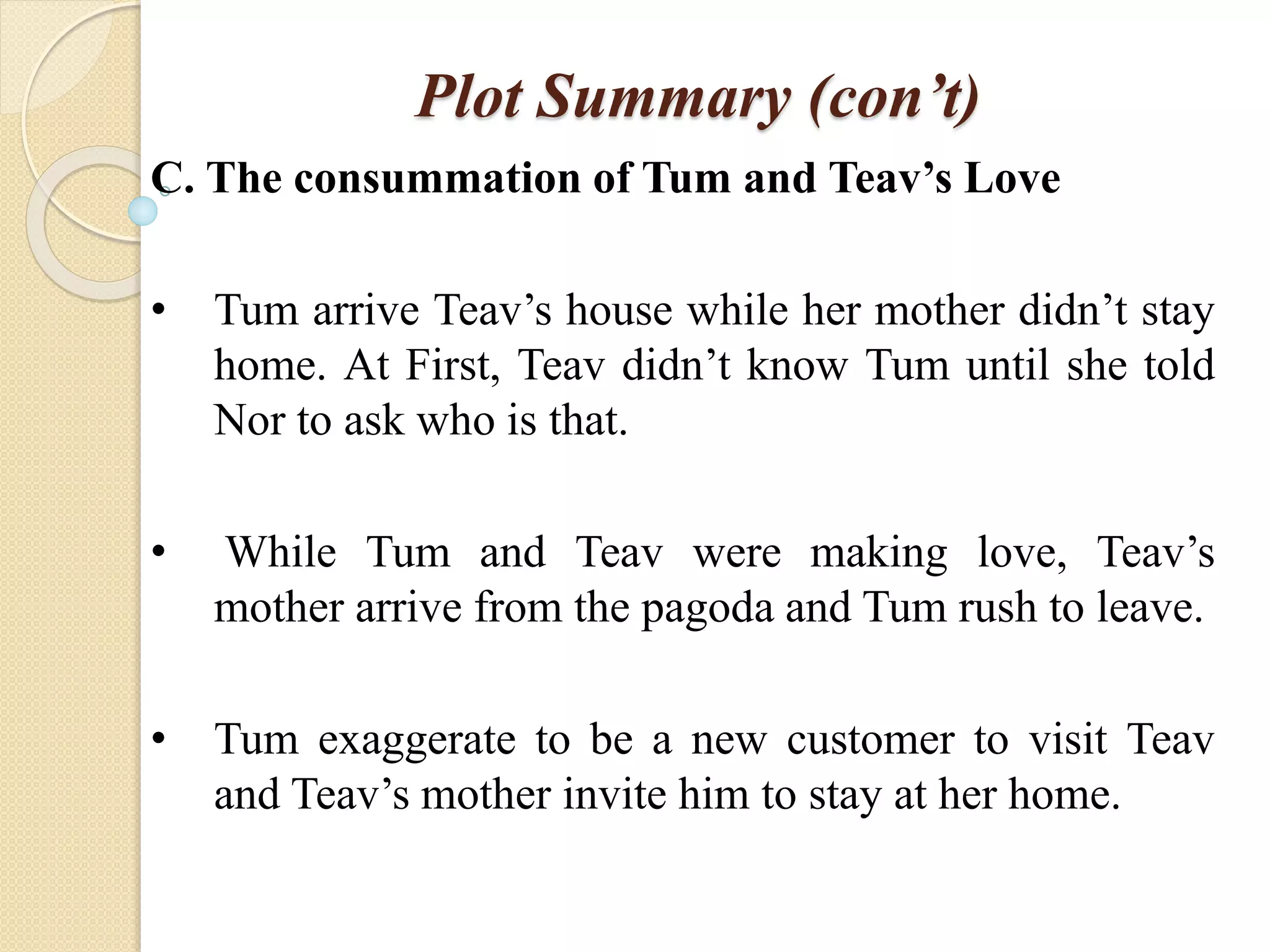 Tum teav-story-part-3-to-part - Comparative Tum Teav Presentation | PPTX