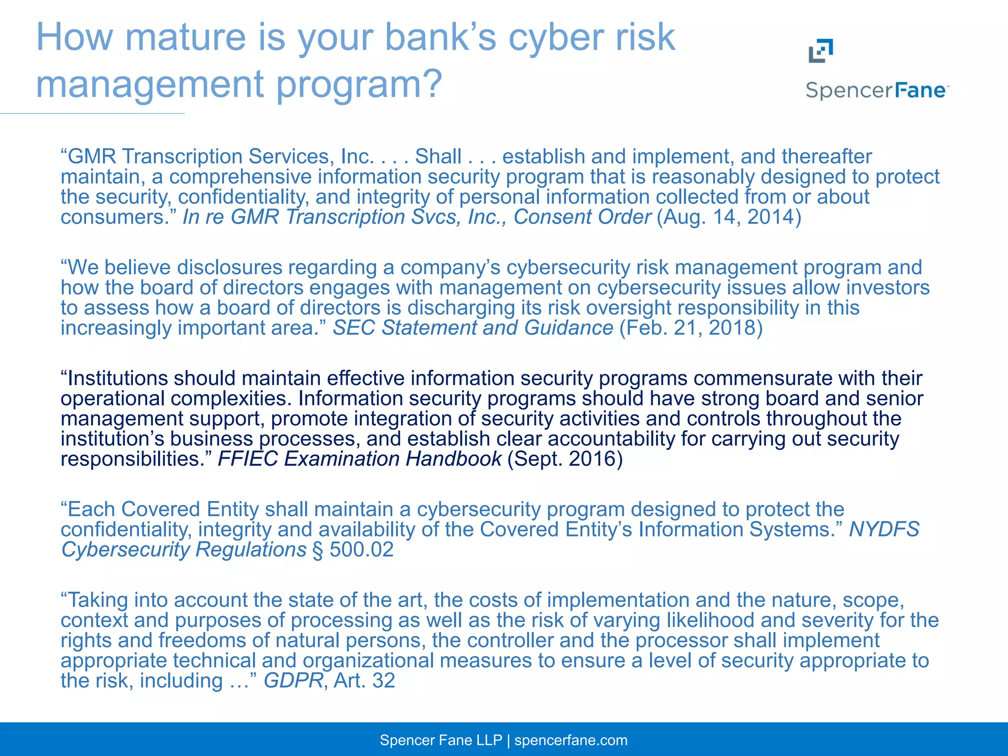 Cybersecurity: Cyber Risk Management for Banks & Financial Institutions ...