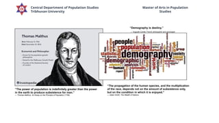 Brief Introduction to Population Studies | PPT