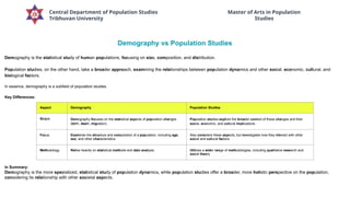 Brief Introduction to Population Studies | PPT